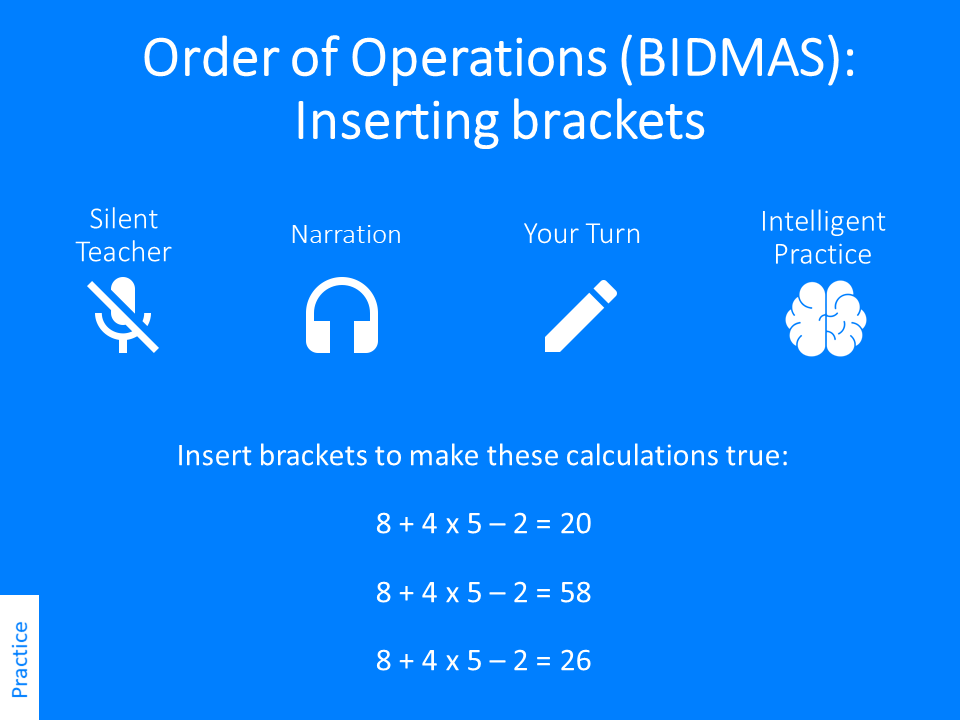 Inserting Brackets Variation Theory