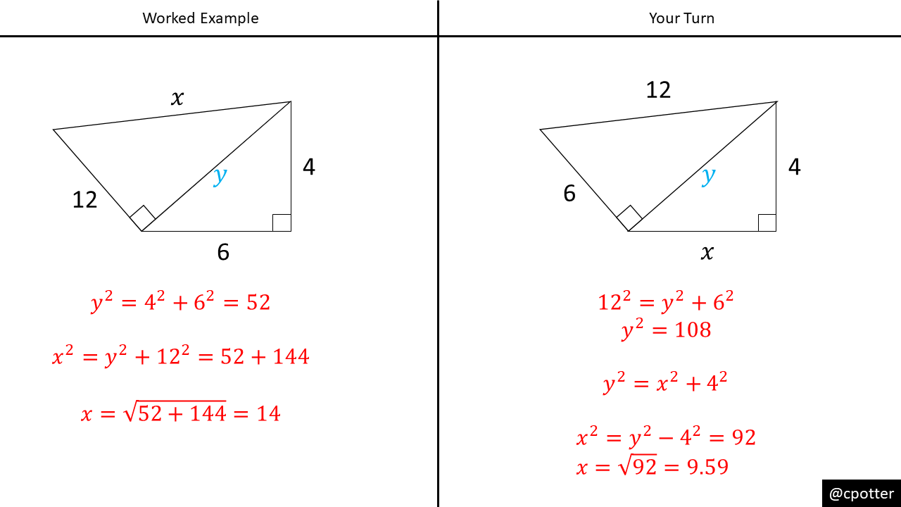 Pythagoras Multiple Steps Variation Theory